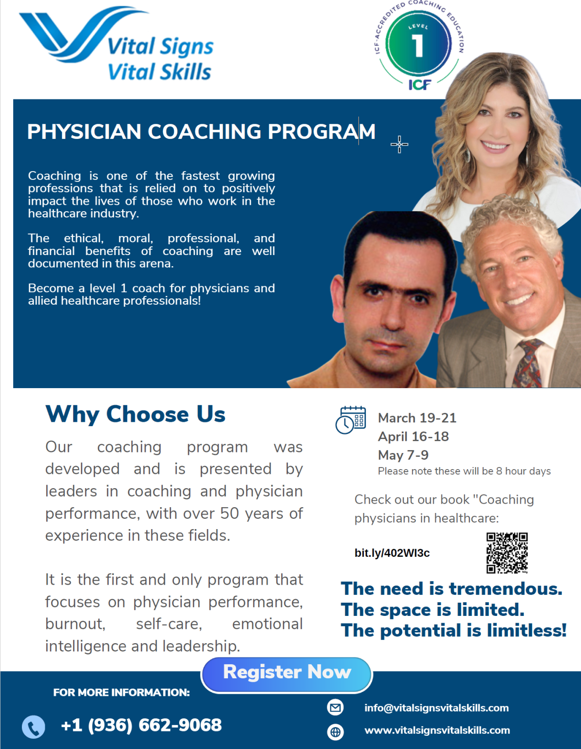 ICF-Certified ACC Coach for Physicians – Vital Signs Vital Skills